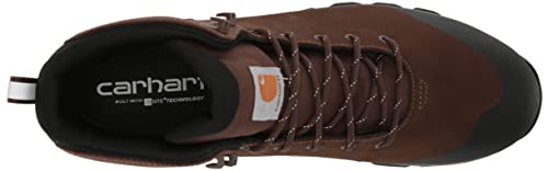 Carhartt Men's Outdoor WP 5" Soft Toe Hiker Boot FH5020-M, Dark Brown, 8.5 W