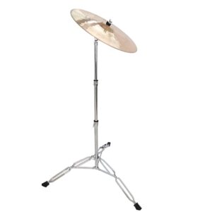 boom cymbal stand double braced adjustable height 27.5"-52.7", heavy duty double braced legs, medium weight boom stand with gearless cymbal tilter (us spot)