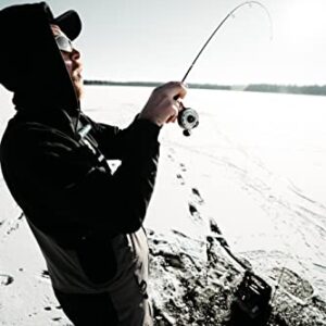 13 FISHING - Tickle Stick - Ice Fishing Rod - Gen 3 - 38" L (Light) - Hole Hopper Rod - 1/16-1/8oz - PC2 Flat-Tip Blank - TS3-38L Black