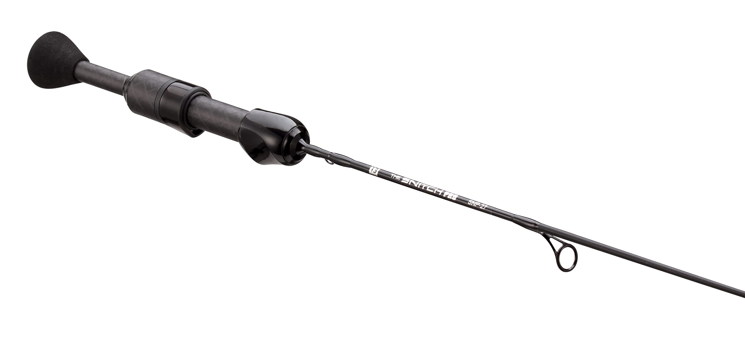 13 FISHING - The Snitch Pro - Ice Fishing Rod - 32" with Flex-Core Quick Action Tip - SNP-32 ,Black