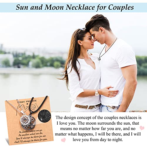 UPROMI Couples Gift Ideas, Matching Necklace for Couple Gifts I Love You Couples Stuff Cute Birthday Anniversary Sweetest Wedding Christimas Valentines Day Gifts for Him Her Boyfriend Girlfriend