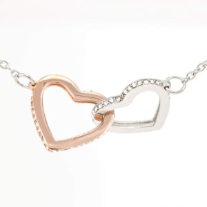 KINDPAW Sister Birthday Gift Necklace From Sister or Brother – It Is Truly Blessing To Have Such A Fun, Smart And Caring Sister Like You (Interlocking Heart)