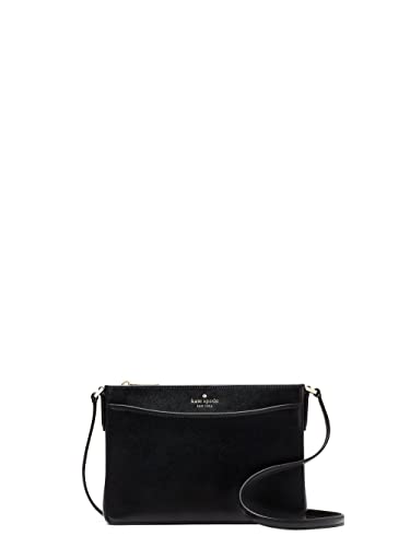 Kate Spade New York Rory Saffiano Leather Crossbody Shoulder Bag (Black)