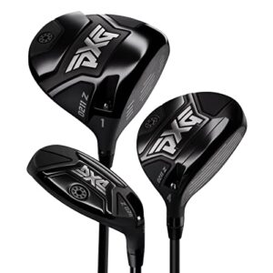 pxg 0211 z woods set including a 16 degree driver, an 18 degree fairway and a 25 degree hybrid with graphite shafts for left or right handed golfers (right, graphite, regular)