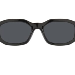 Versace Unisex Sunglasses Black Frame, Dark Grey Lenses, 53MM