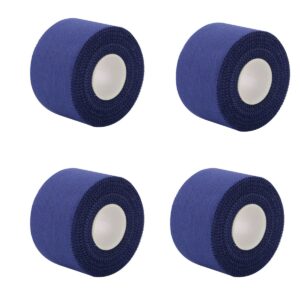 athletic sports medical tape - no sticky residue & easy to tear very strong tape for athlete & sport trainers & first aid injury wrap perfect for fingers ankles 1.5in x 30ft (navy blue)