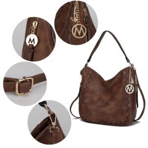 MKF Collection Shoulder Bag for Women, Top-Handle Crossbody Purse Satchel Handbag