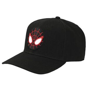 marvel comic book spiderman miles morales mask black snapback hat