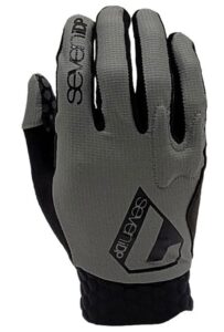 7 idp project full finger bicycle glove (gray, medium)