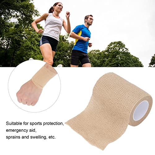 3 Inch X 5 Yards Self Adhesive Bandage, Breathable Elastic Cohesive Tape Wrap for Sports Injury Wrist Sprains