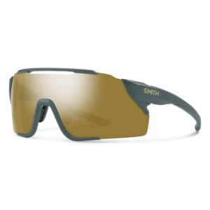 smith attack mag mtb sport & performance sunglasses - matte spruce | chromapop bronze mirror