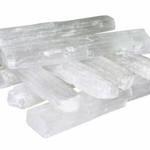 Pachamama Essentials Selenite Sticklets 10 Pieces - 3-4 inches Bulk Sale - Healing Stone