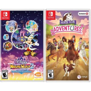 disney magical world 2: enchanted edition - nintendo switch and horse club adventures - nintendo switch bundle