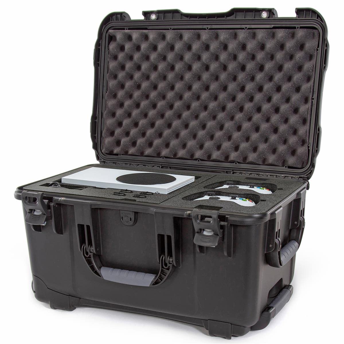 Nanuk 938 Waterproof Hard Case with Wheels and Foam Insert for Xbox Series X or S - Black