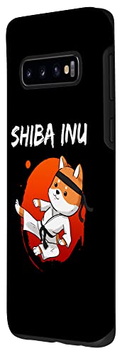 Galaxy S10 Funny Shiba Inu Uni Dog High Kick Karate Master Sport Art Case