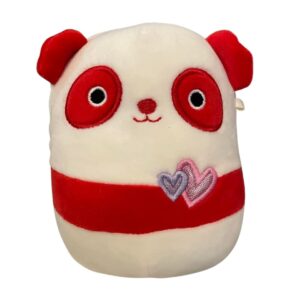 official kellytoy squishmallow valentine's day plush stuffed animal 5 inch (penelope panda)