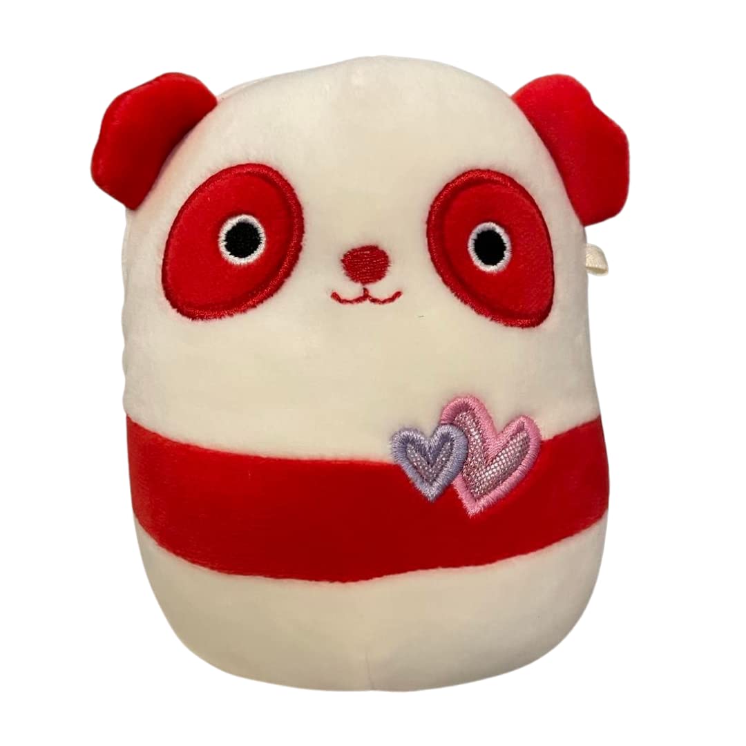 Official KellyToy Squishmallow Valentine's Day Plush Stuffed Animal 5 Inch (Penelope Panda)