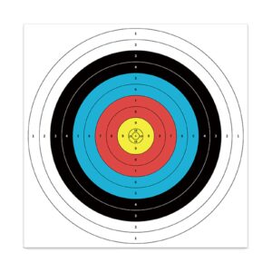 tbontby 50pcs archery paper targets arrow targets for air-soft, bb guns, air rifles shooting accessories ideal for daily shooting practice for archery enthusiasts beginner, 15.6x15.6inch