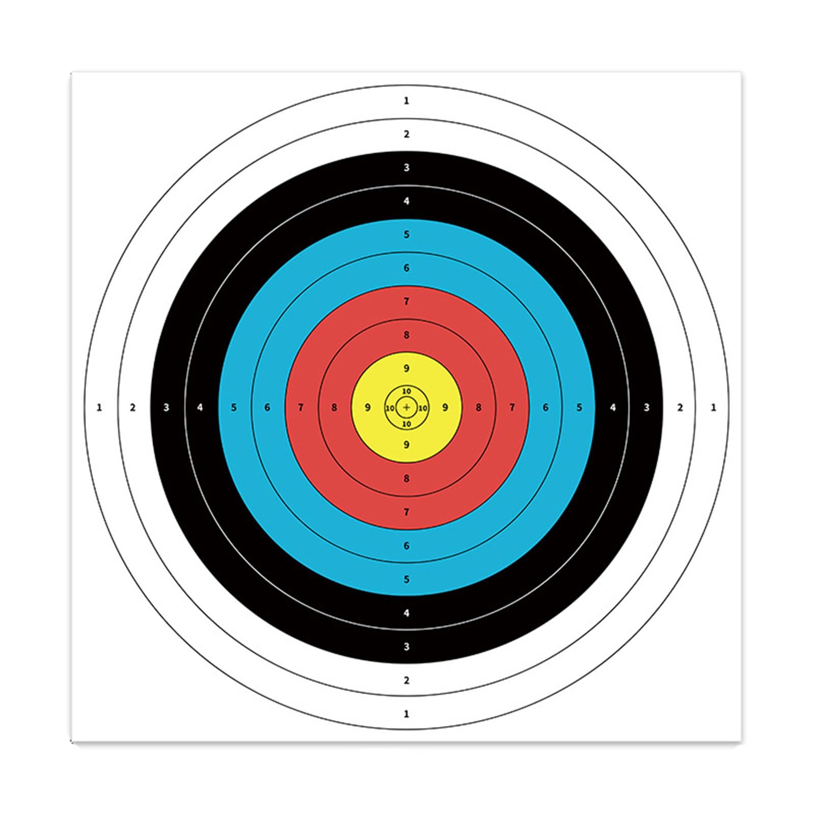 TBONTBY 50Pcs Archery Paper Targets Arrow Targets for Air-Soft, BB Guns, Air Rifles Shooting Accessories Ideal for Daily Shooting Practice for Archery Enthusiasts Beginner, 15.6x15.6inch