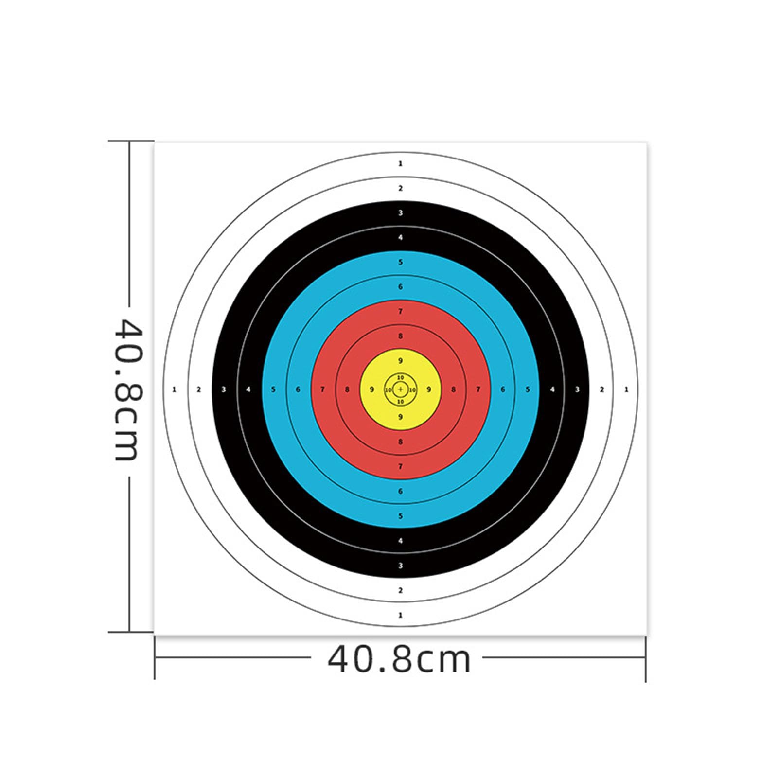 TBONTBY 50Pcs Archery Paper Targets Arrow Targets for Air-Soft, BB Guns, Air Rifles Shooting Accessories Ideal for Daily Shooting Practice for Archery Enthusiasts Beginner, 15.6x15.6inch