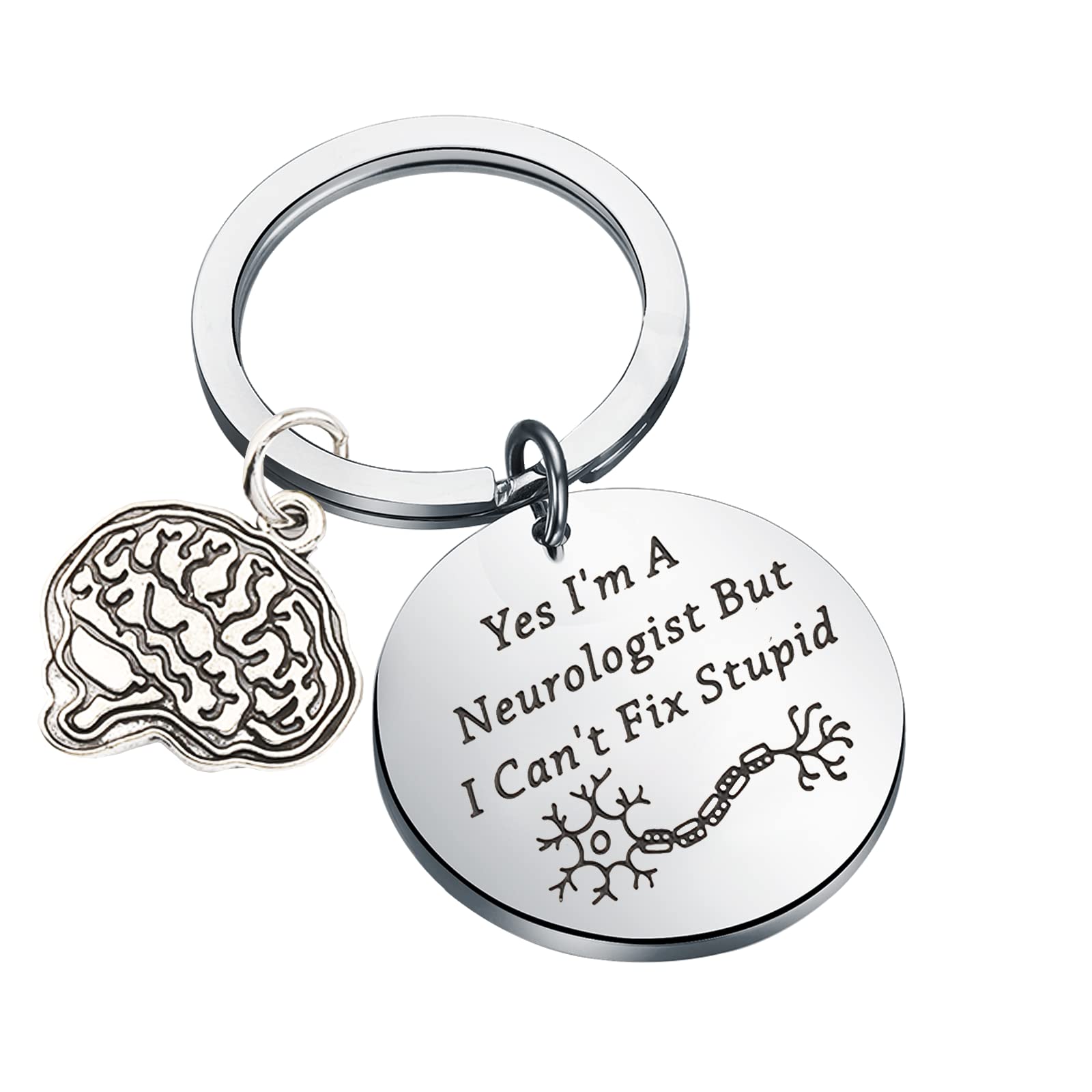 FAADBUK Funny Neurologist Gift Neurology Gift Neuro Surgeon Gift Neurology Student Gift Yes I'm A Neurologist But I Can't Fix Stupid (Neurologist)