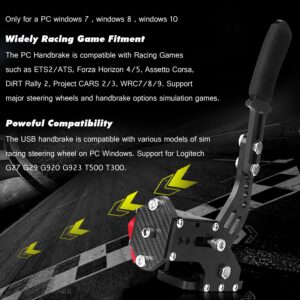 OSIAS 64Bit PC USB Handbrake?Sim Handbrake With Clamp for Racing Games Logitech T500 G25/G27/G29 T500 T300 FANATECOSW Dirt Rally ?DiRT Rally 2/4,LFS