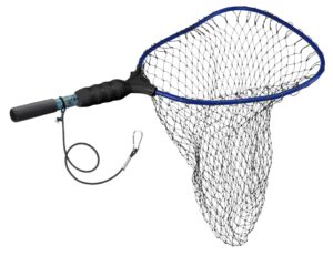 ego s1 slider fishing net, ultimate fishermen’s tool fixed handle, replaceable head, salt & freshwater, 17x19 inch hoop