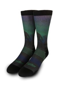 stryder gear rayon made from bamboo performance socks - northern lights bigfoot