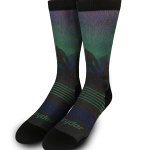 Stryder Gear Rayon Made From Bamboo Performance Socks - Northern Lights Bigfoot