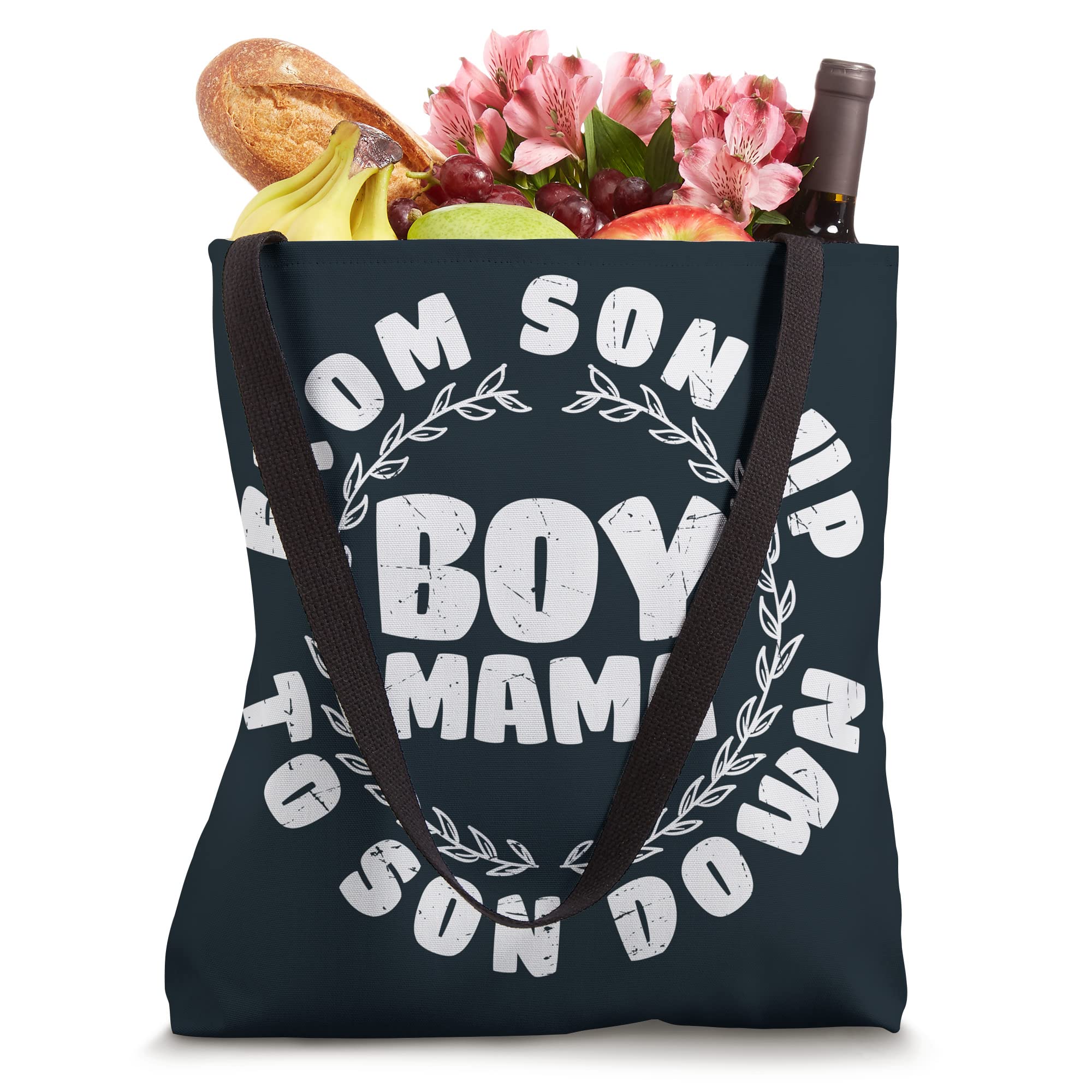 Boy Mama From Son Up To Son Down Funny Mom Mother's Day Tote Bag