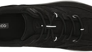 ECCO Men's Exceed Walking Sneaker Hiking Shoe, Black/Black Nubuck, 12-12.5