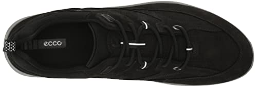 ECCO Men's Exceed Walking Sneaker Hiking Shoe, Black/Black Nubuck, 12-12.5