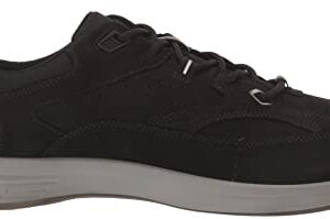 ECCO Men's Exceed Walking Sneaker Hiking Shoe, Black/Black Nubuck, 12-12.5