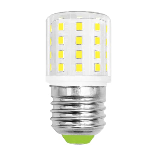 DAPSHU LED AC 100-265v 3.5w Replacement Refrigerator Light Bulb KEI D34l Daylight White 6000K E26 40W Halogen Equivalent 500Lm T10 Corn Medium Screw Base Bulbs Pack of 1