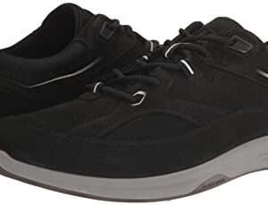 ECCO Men's Exceed Walking Sneaker Hiking Shoe, Black/Black Nubuck, 12-12.5