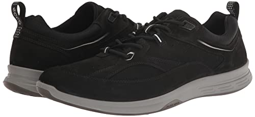 ECCO Men's Exceed Walking Sneaker Hiking Shoe, Black/Black Nubuck, 12-12.5