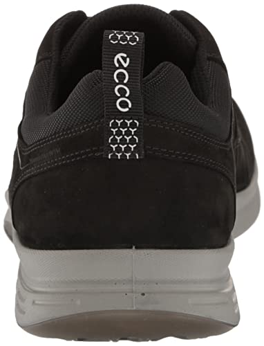 ECCO Men's Exceed Walking Sneaker Hiking Shoe, Black/Black Nubuck, 12-12.5