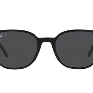 Ray-Ban RB2197 Elliot Square Sunglasses, Black/Polarized Black, 52 mm