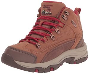 skechers sport women's women's trego-alpine trail hiking shoe, brn =brown, 10