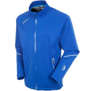 sunice jay men’s waterproof breathable ultra stretch performance jacket (blue stone/magnesium, small)