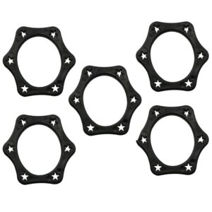 microphone protection ring lq industrial 5pcs hexagonal rubber anti-slip shock protection rings anti-rolling protective covers holders for handheld wireless mic microphone