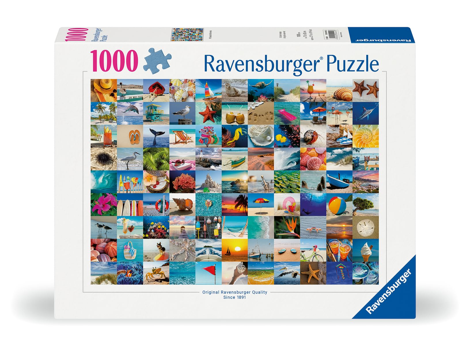 Ravensburger 99 Seaside Moments Jigsaw Puzzle | 1000-Piece | Unique Softclick Technology | Vibrant, Glare-Free | Perfect for Ages 14 and Up