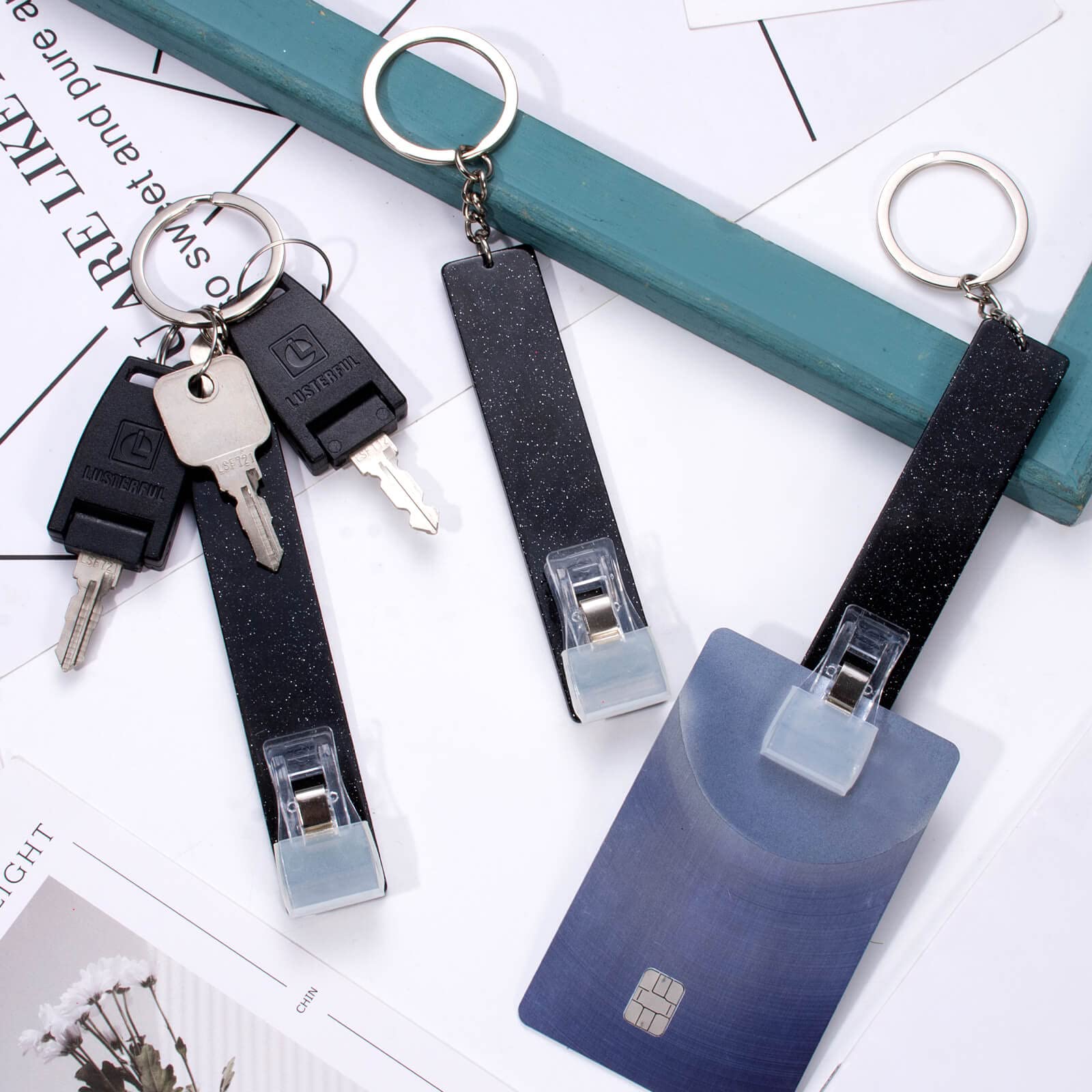 Card Grabber for Long Nails, 3Pcs Newest Upgraded Credit Card Puller Keychain for Girls Women