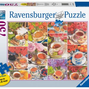 Ravensburger Teatime Large Format Jigsaw Puzzle - 750 Pieces | Unique, Softclick Fit | Ideal for Adults and Kids | Forest Stewardship Council Certified