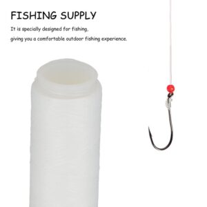 LIOOBO 2 Rolls High Elastic Fishing Line Portable Fishing Line Fishing Accessory Fishing Gear Fishing Tool -Slip Fishing Line Clear Line High Elasticity White Fishing Accessories Nylon