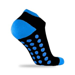 jox sox energy socks for men, low cut, quarter, and crew socks (us, numeric, 7, 12, regular, regular, low cut, white-royal / 7-12)