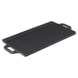 the rock by starfrit 032225-003-0000 traditional cast iron reversible grill/griddle