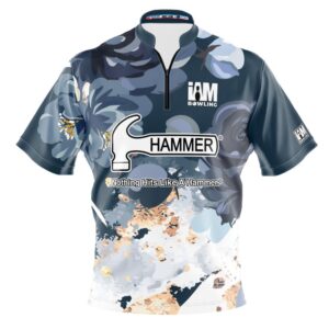 logo infusion dye-sublimated bowling jersey (sash collar) - i am bowling fun design 2062-hm - hammer (6x-large) multicolored