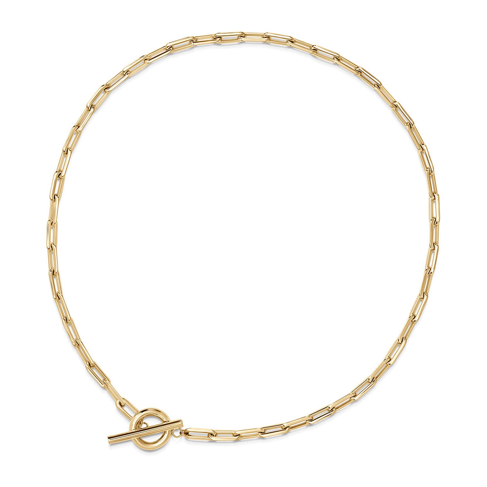 MVMT Women's Cable Chain Necklace | Stainless Steel, Toggle Closure | Gold