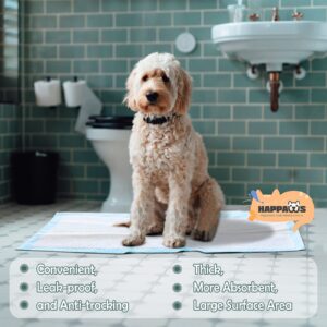 HAPPAWS Pee Pads for Dogs 100 Count, 36*30in Puppy Pads 5-Layer Leak-Proof Dog Pads Pet Training Pads for Dogs and Cats, Disposable Strong Absorption Pads for Doggie Kittens Rabbits